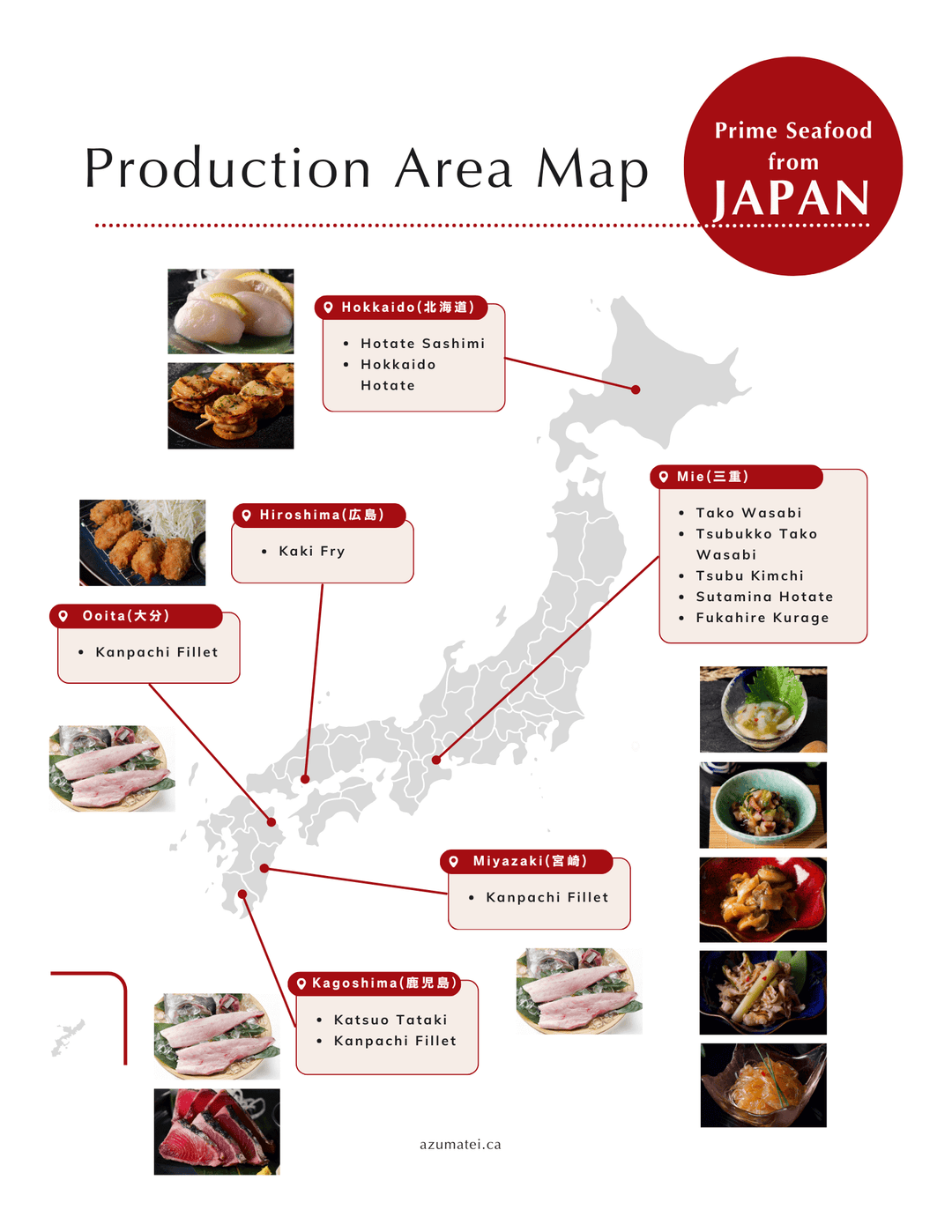 Prime Seafood from JAPAN